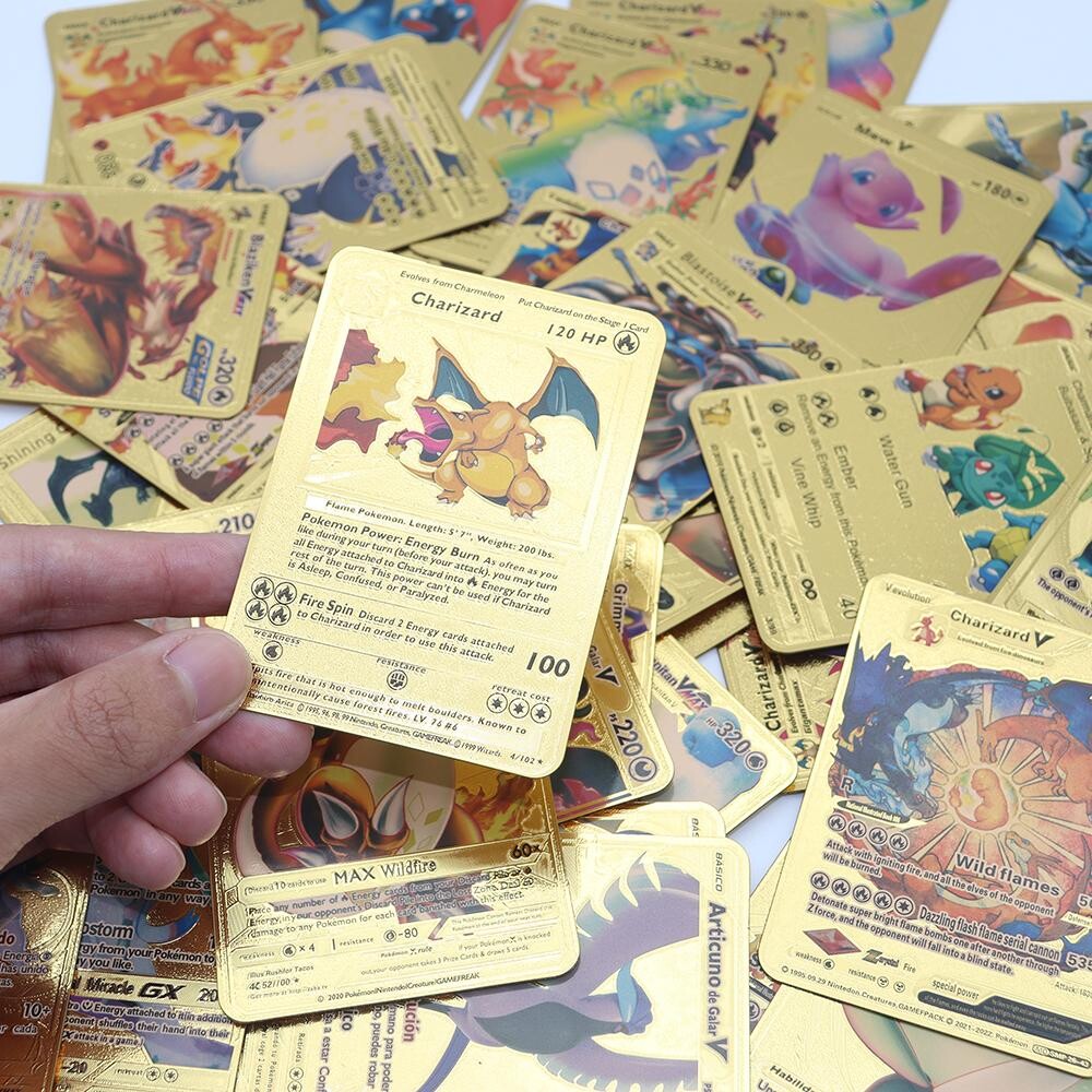Venda - Takaratomy Cartas Pokémon Cartas Oro Astilla Español Vmax GX ...
